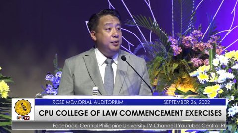 CPU College of Law holds Batch 2022 Commencement Exercises with a face ...