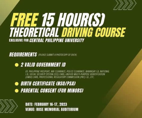 Free Theoretical Driving Course - Central Philippine University