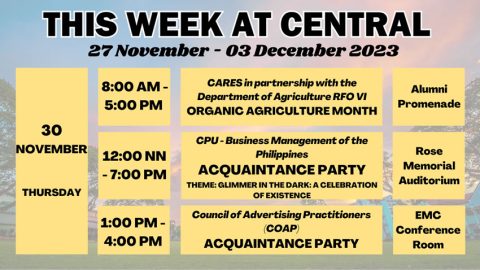 This Week at Central November 30, 2023 - Central Philippine University