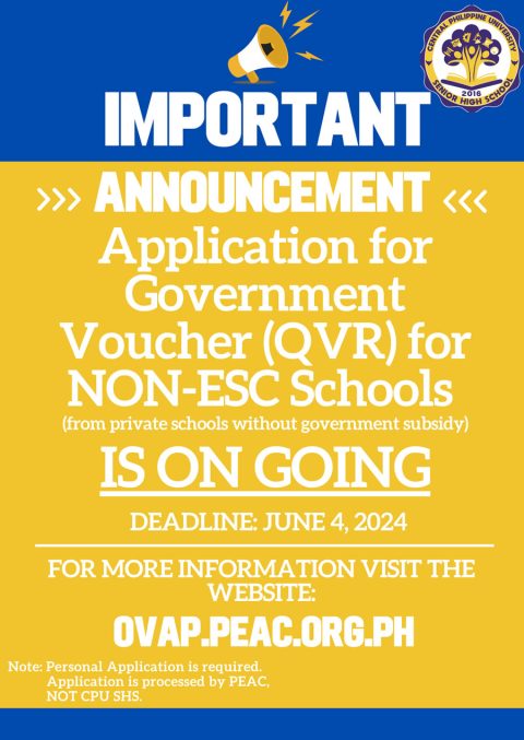 Application for Government Voucher (QVR) for NON-ESC Schools - Central ...